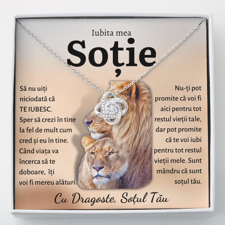 Cadou Sotie – Colier Love Knot Lei – Pastrate